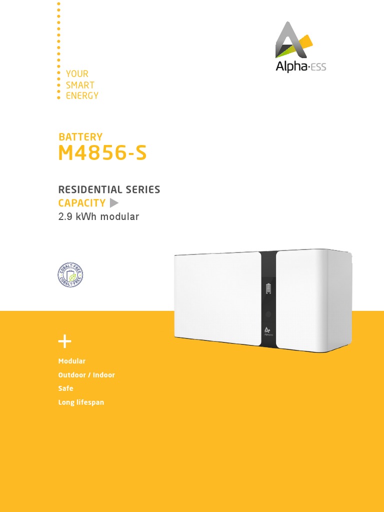 Alpha ESS 2.9 kWh Battery Datasheet | PDF | Power (Physics) | Metrology