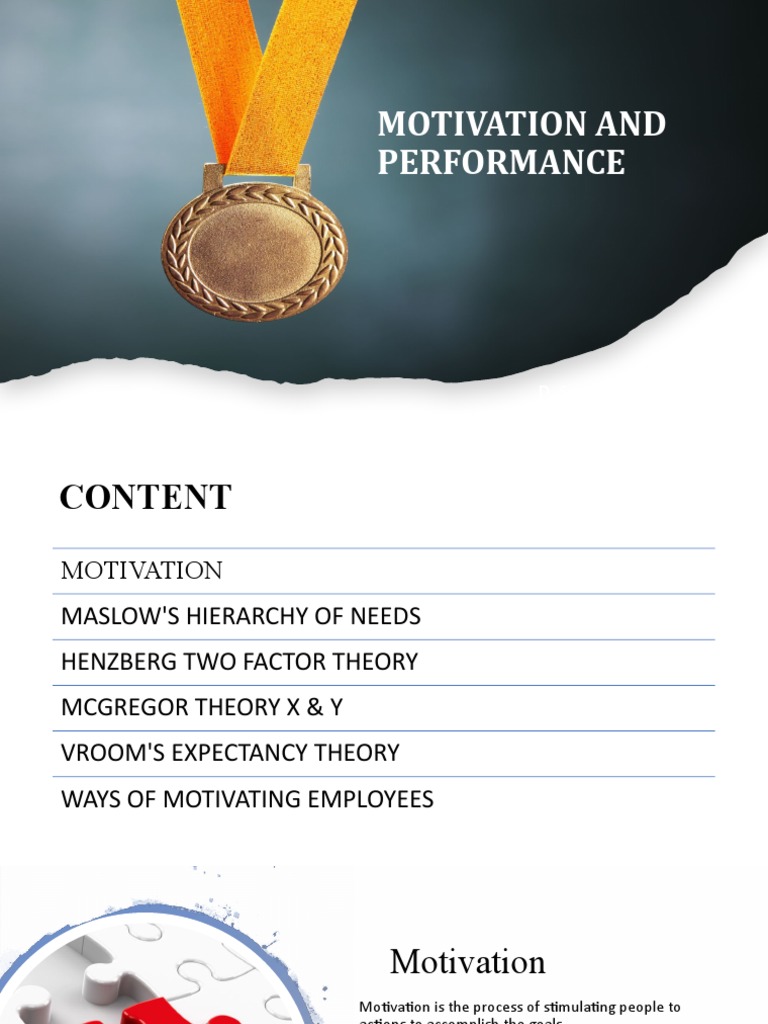 Motivation and Performance | PDF | Motivational | Motivation