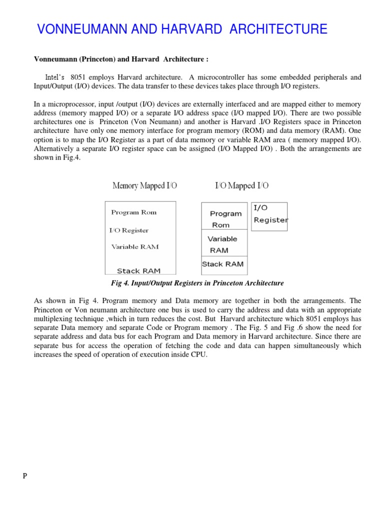 Vonneumann and Harvard Architecture | PDF | Microcontroller | Assembly Language