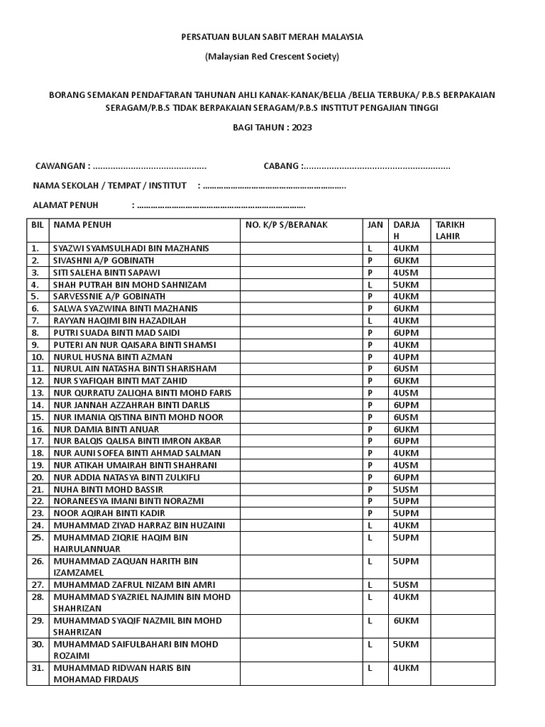 Borang 3 PBSM Upload | PDF Borang 3 PBSM Upload | PDF