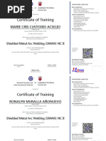 TESDA Sample Training Certificate | PDF | Computer Science | Computer ...