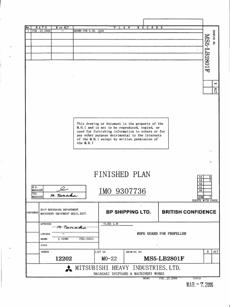 M0 - 22 - MS5 - LB2801F - Rope Guard For Propeller | PDF
