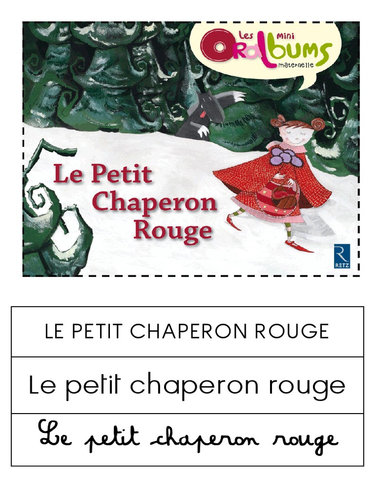 Activités éducatives Chaperon Rouge | PDF | Le Petit Chaperon rouge ...