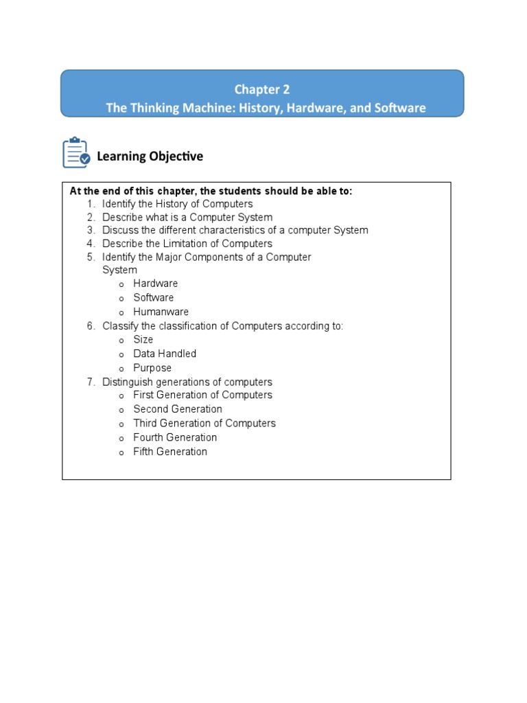 Chapter 2 Computer System and Its Parts | PDF | Computer Data Storage | Usb Flash Drive