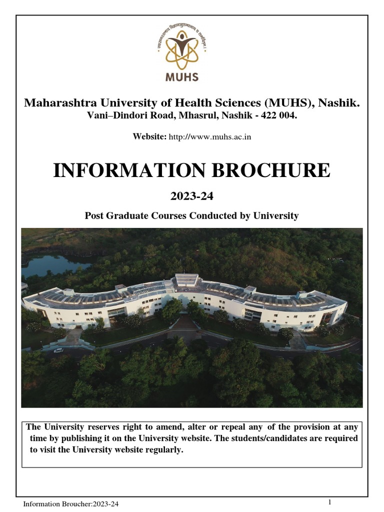 Admissionpg 023 Broucher | PDF | Health Care | University And College Admission