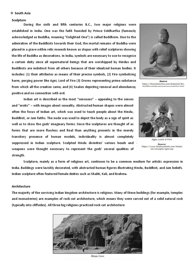 Religious Sculpture and Architecture in Ancient South Asia | PDF