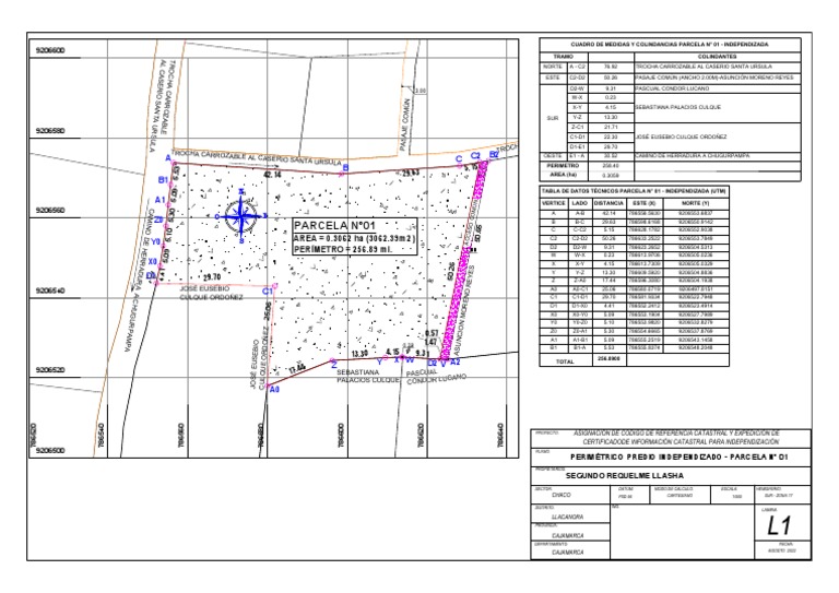 PLANO PARCELA 1 - REQUELME-PARCELA 1 | PDF