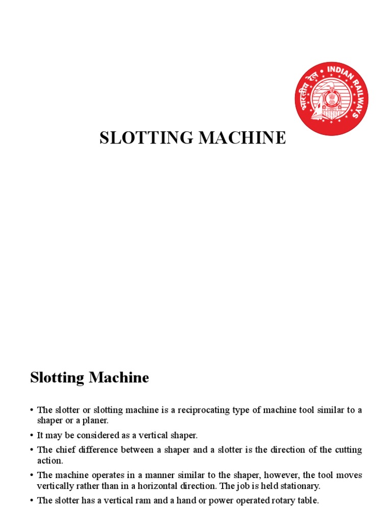 Slotter Machine | PDF | Technology & Engineering