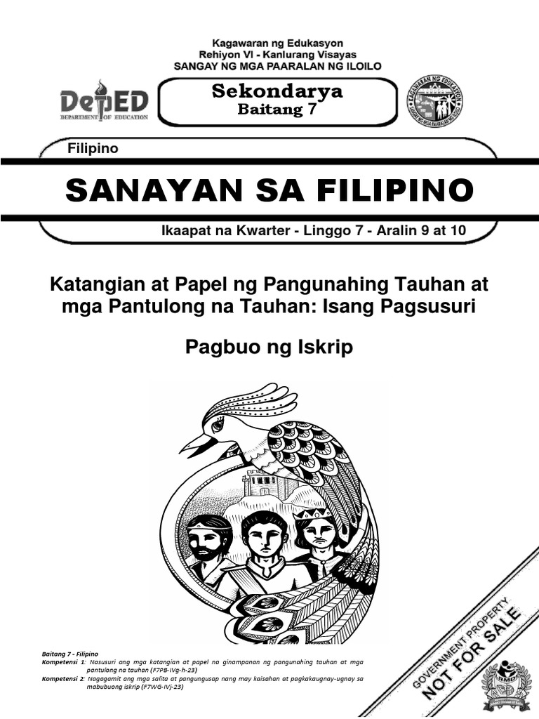 Fil7 Q4 Wk7 Aral9 10 | PDF