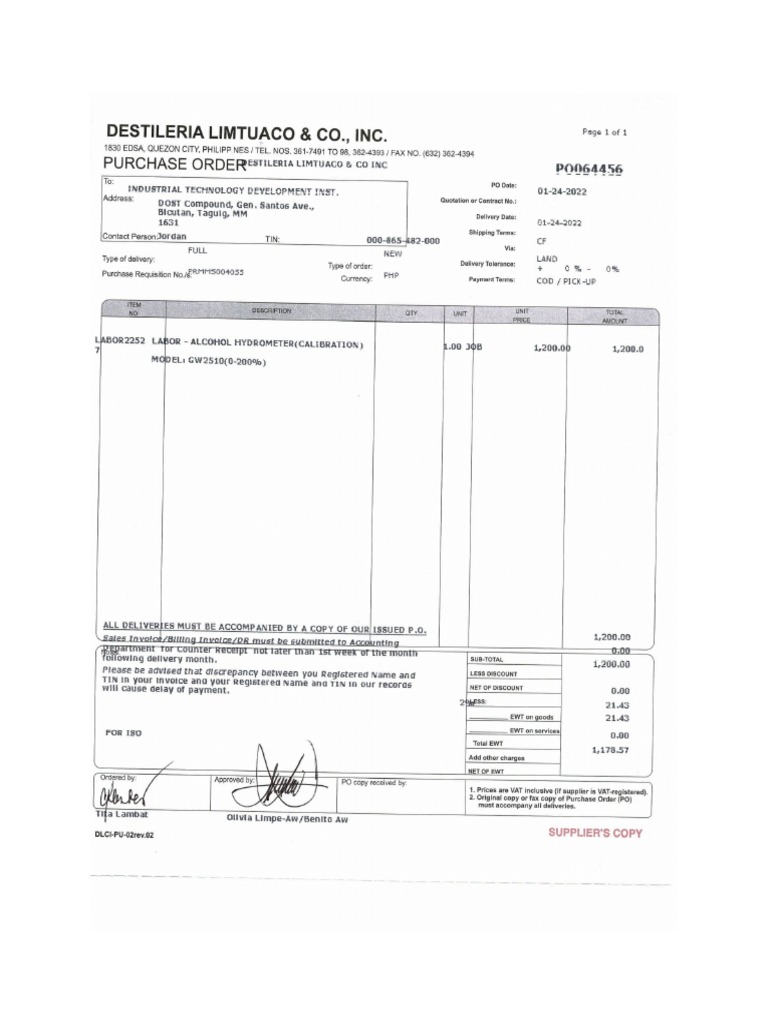PO Alcohol Hydrometer (GBW210) 2022 | PDF