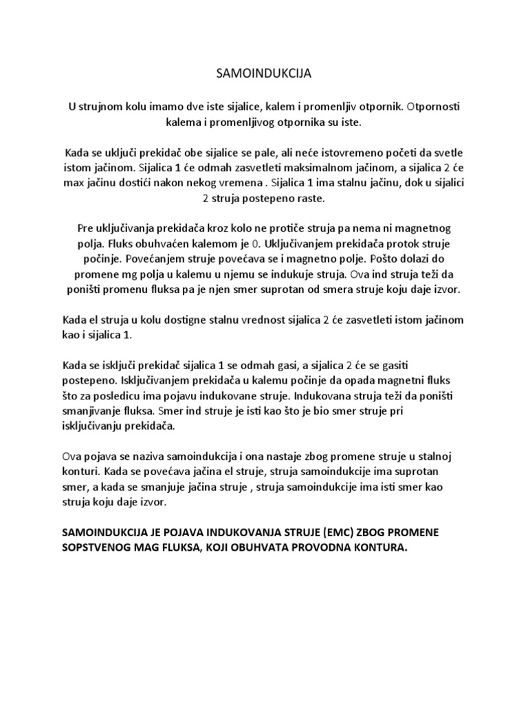 SAMOINDUKCIJA | PDF