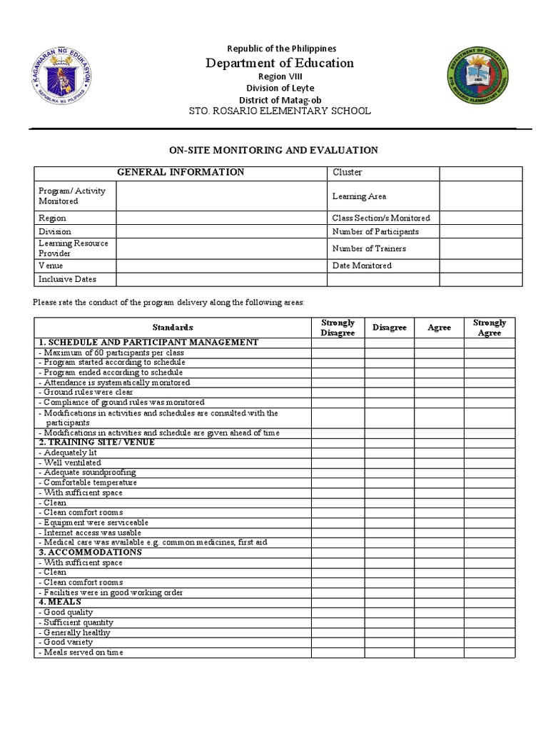 INSET M&E Tool | Download Free PDF | Health Care