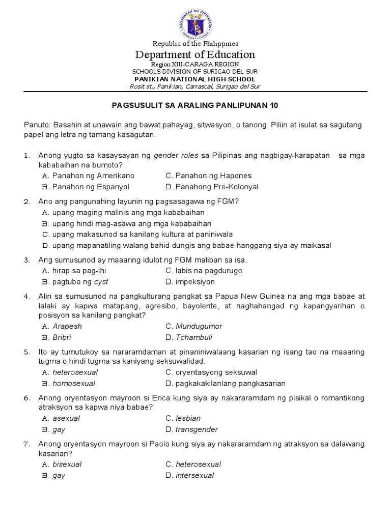 Q3 AP 1stSUMATIVE | PDF