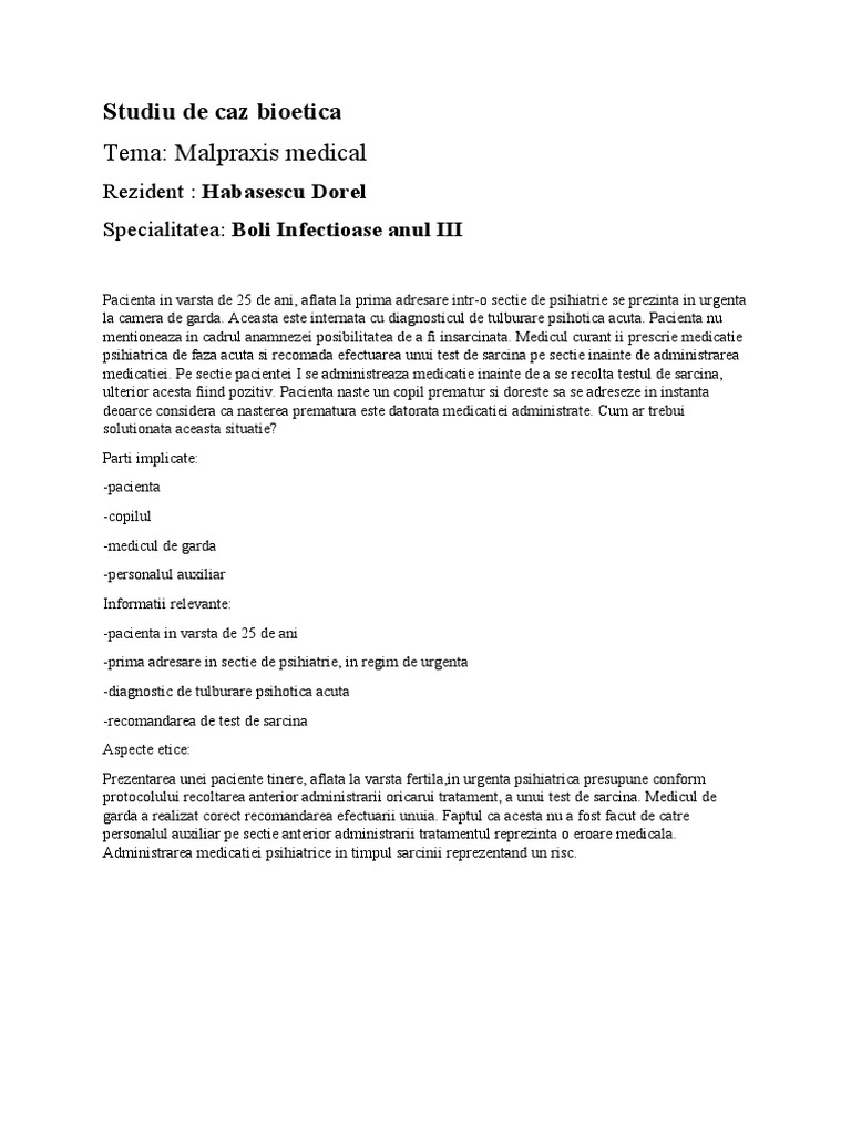 Habasescu Dorel Boli Infectioase-Malpraxis-medical | PDF