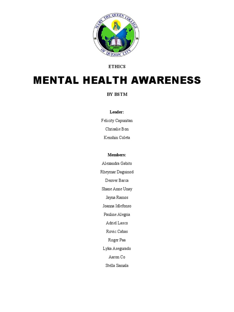 Sample Project Proposal ETHICS | PDF | Mental Health | Depression (Mood)