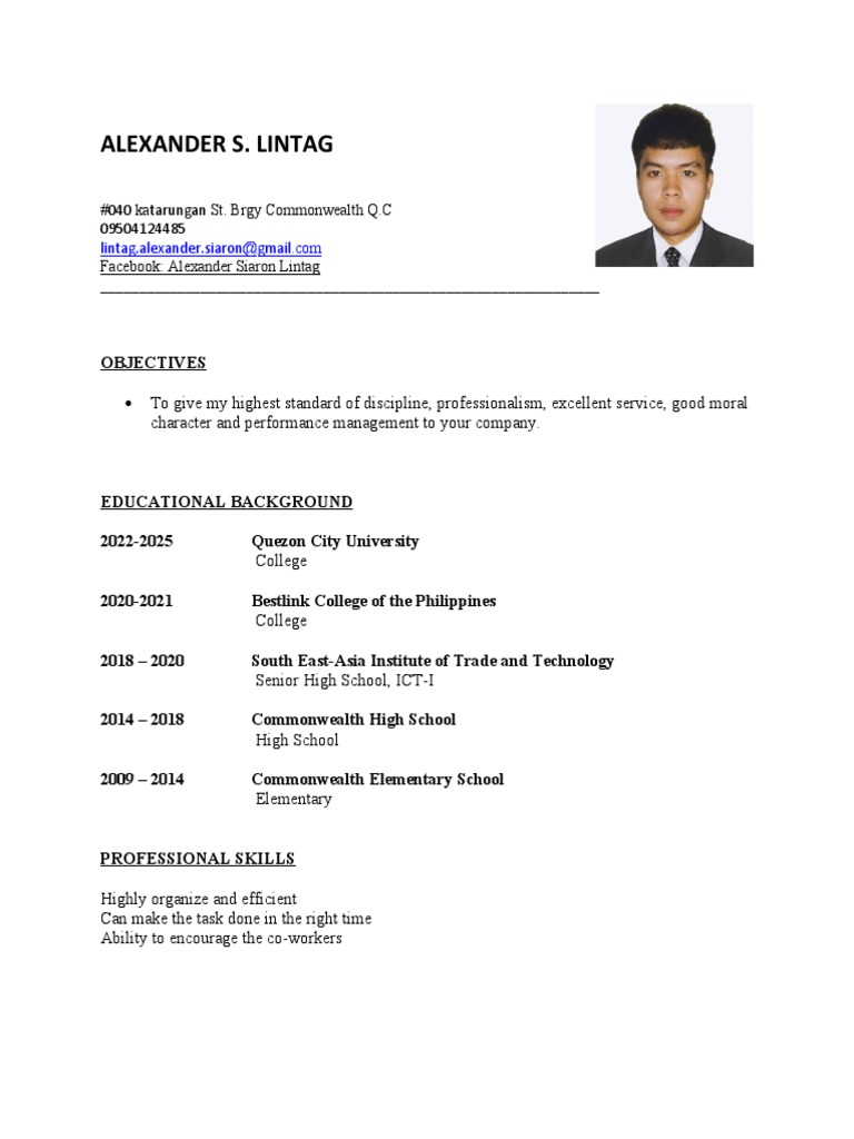 Alexander Purposive Communication Resume | PDF