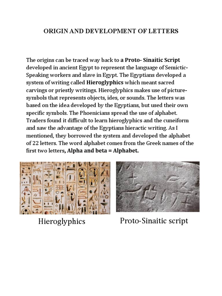 ORIGIN AND DEVELOPMENT OF LETTERS TLE | PDF