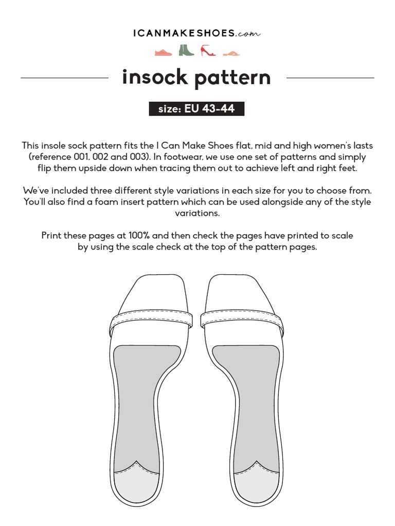Insock Pattern - EU 43-44 | PDF