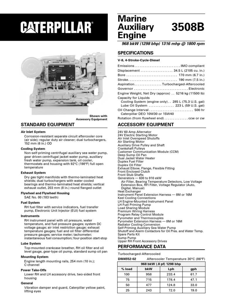 Cat-3508b - DS | PDF | Pump | Vehicle Parts