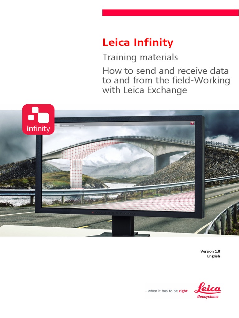 Leica Infinity: Training Materials How To Send and Receive Data To and ...