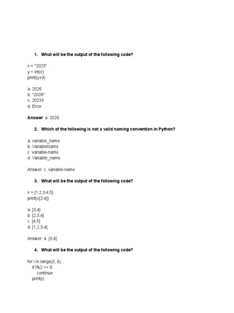 MTE Question Bank Python K21 | PDF | Text File | Filename