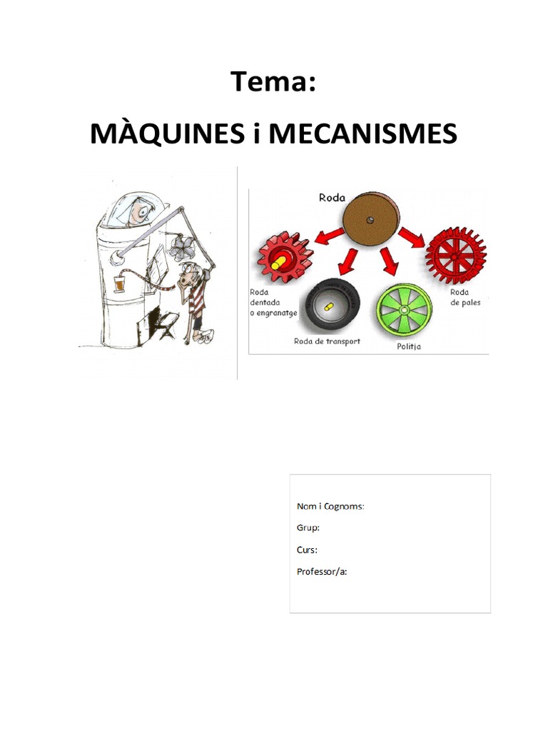 Tema: Màquines I Mecanismes | PDF