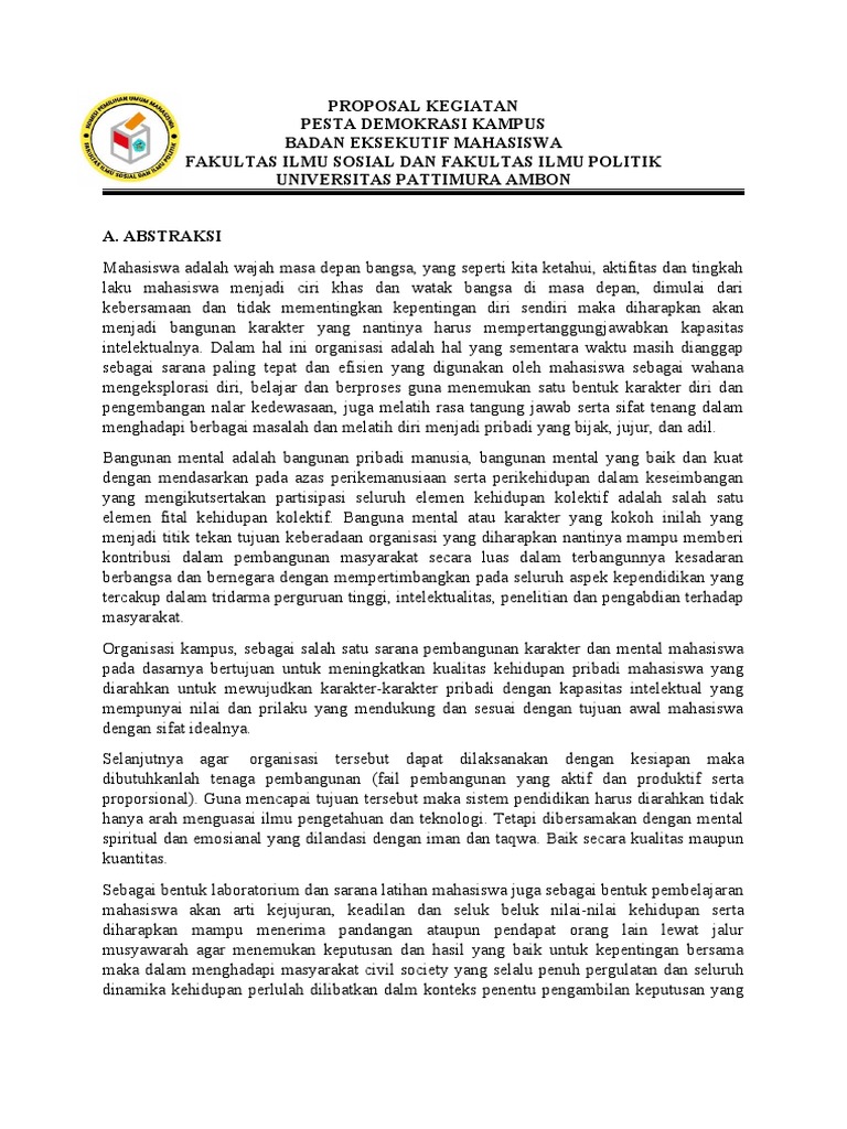 Proposal Kpum Fisip | PDF