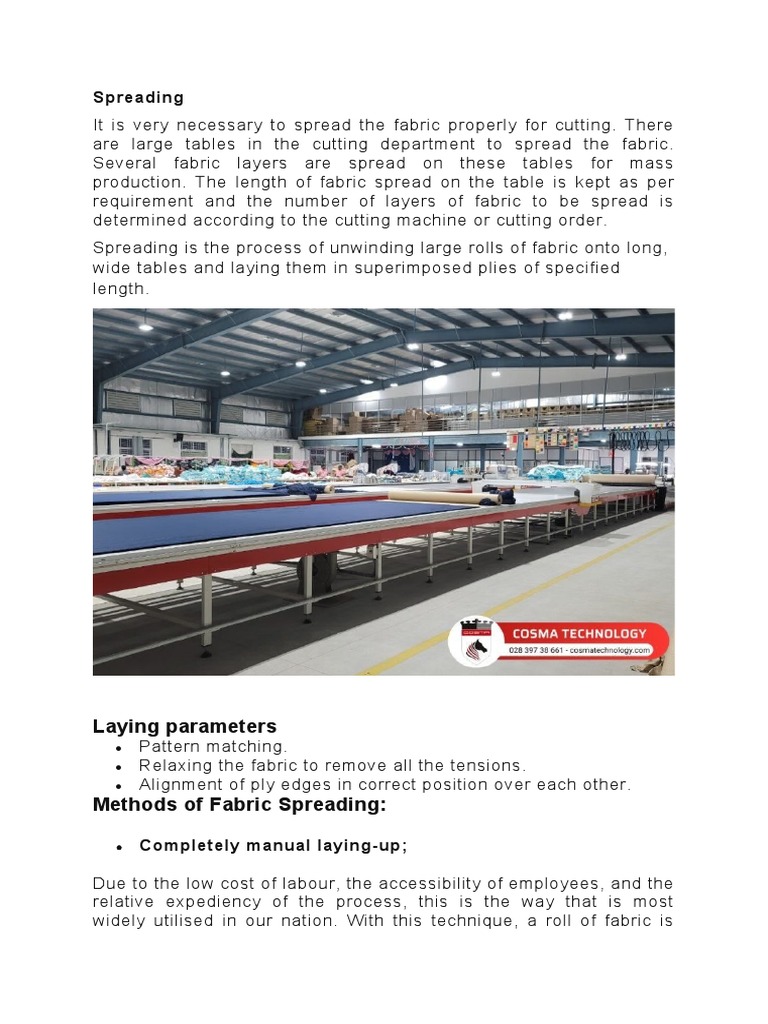 Spreading | PDF | Textiles | Human Factors And Ergonomics