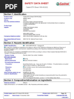 Castrol MSDS | PDF | Occupational Safety And Health | Safety