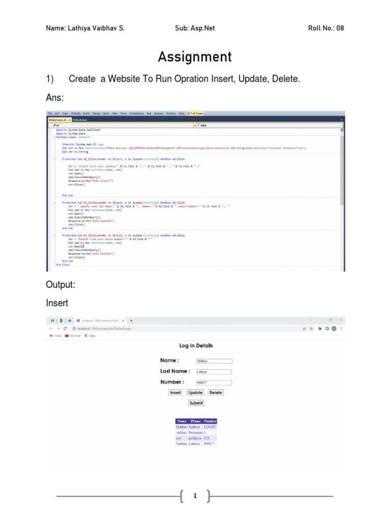 Asp Assignment | PDF