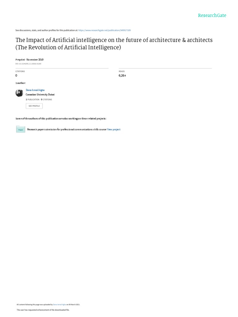 The Impact of Artificial Intelligence On The Future of Architecture ...