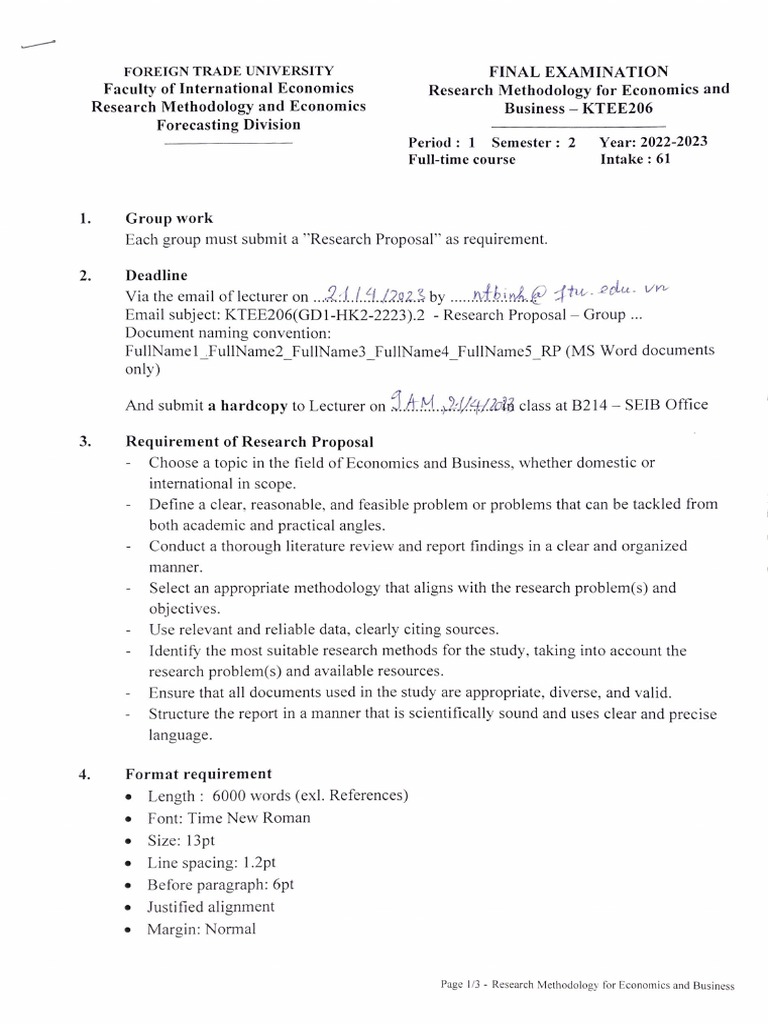 Final Examination | PDF