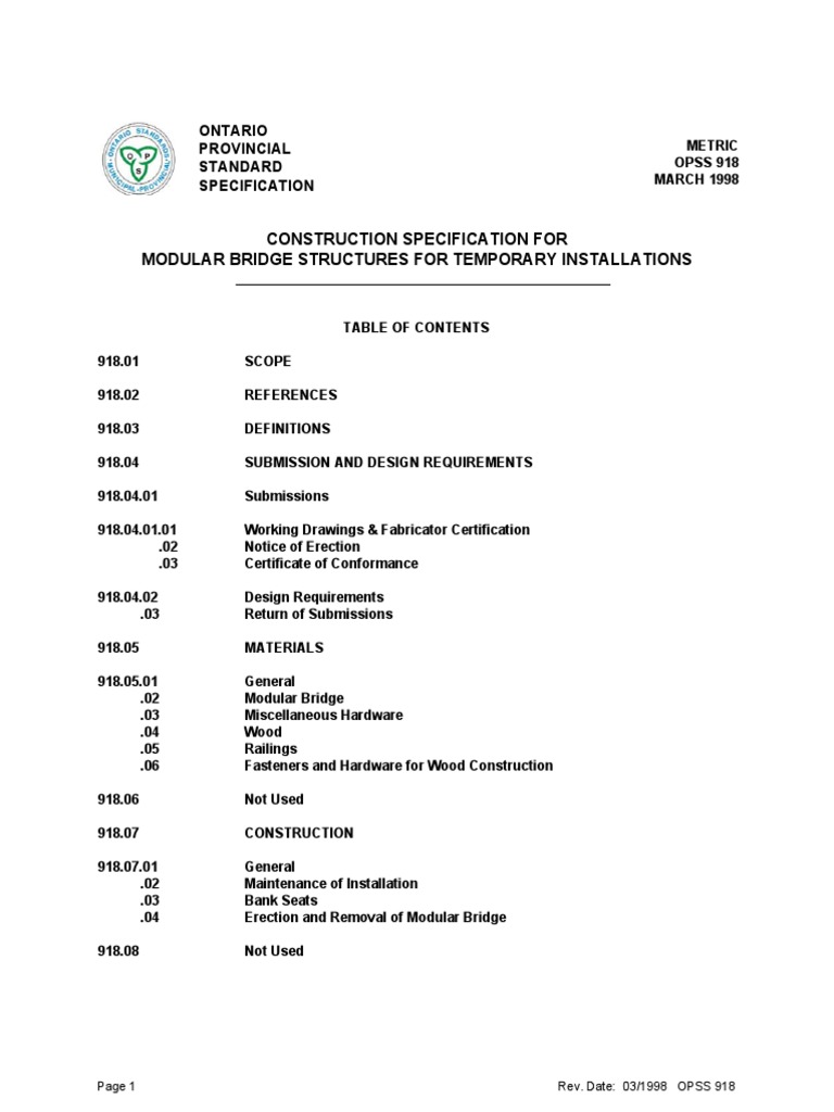 OPS Modular Bridge Structures | PDF | Bridge | Welding
