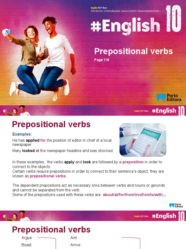 Eng10 PPT Prepositional Verbs | PDF