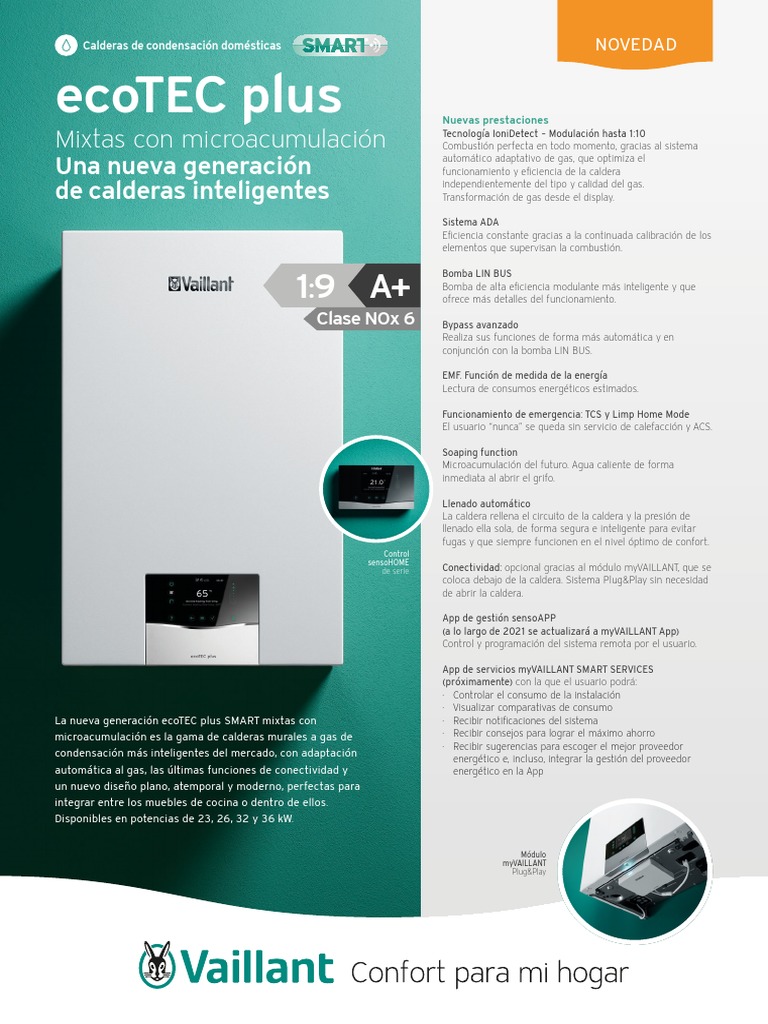 Ecotec Plus Mixta Con Microacumulacion Ficha Tcnica 2021211 | PDF ...