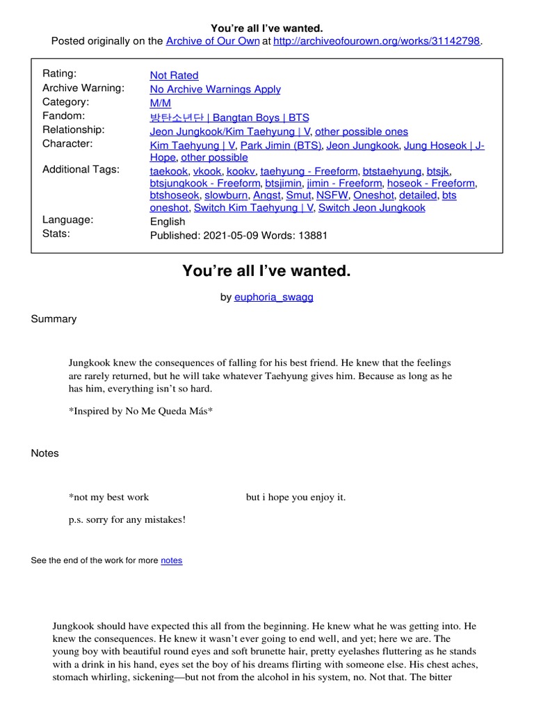 Youre All Ive Wanted | PDF