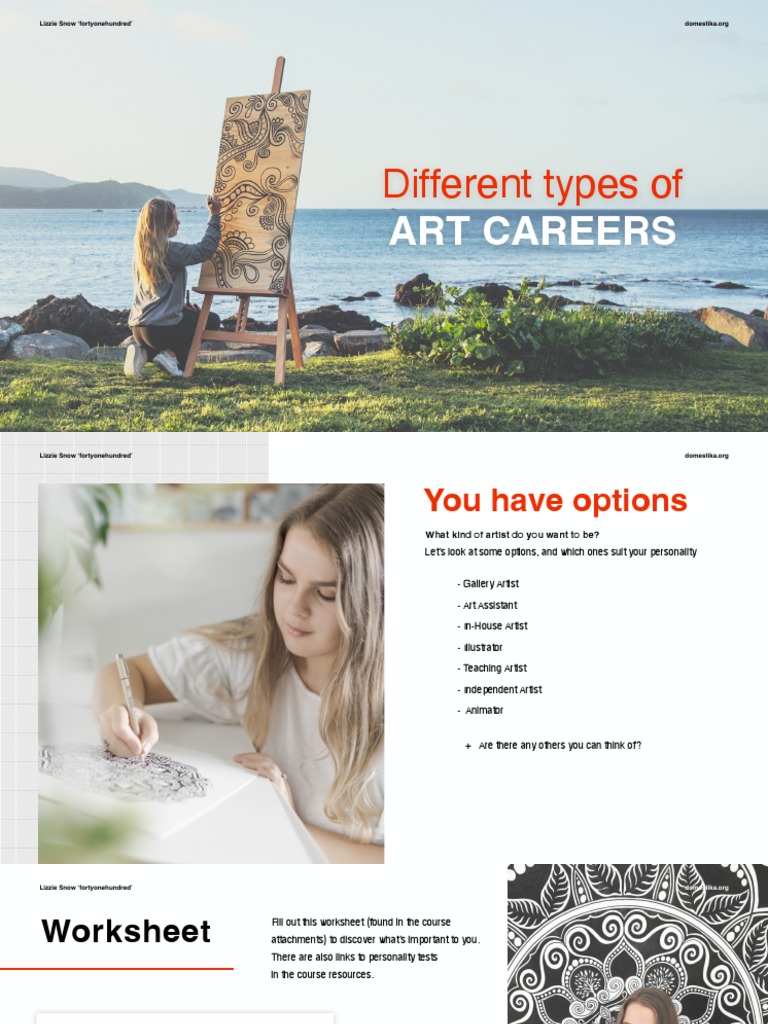 The Art Career Types Presentation | PDF