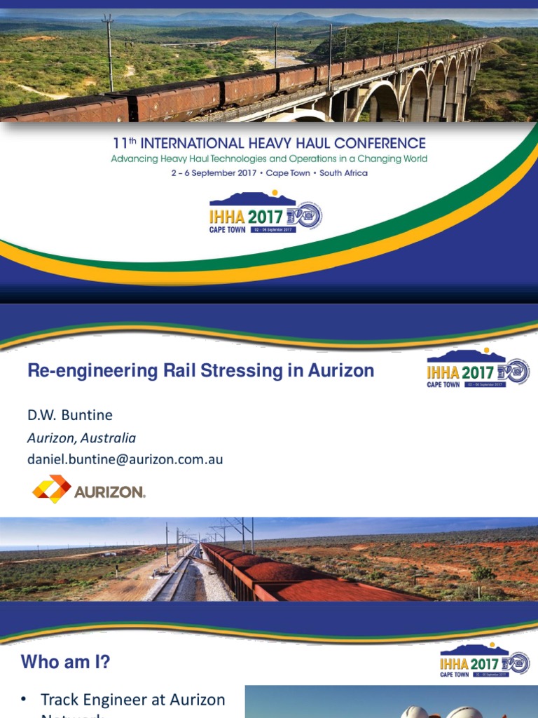Re-engineering Rail Stressing in Aurizon: Overhauling Documentation to ...