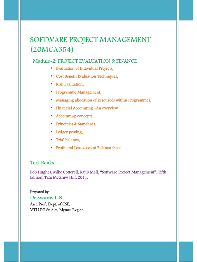 Software Project Management | PDF | Net Present Value | Internal Rate ...