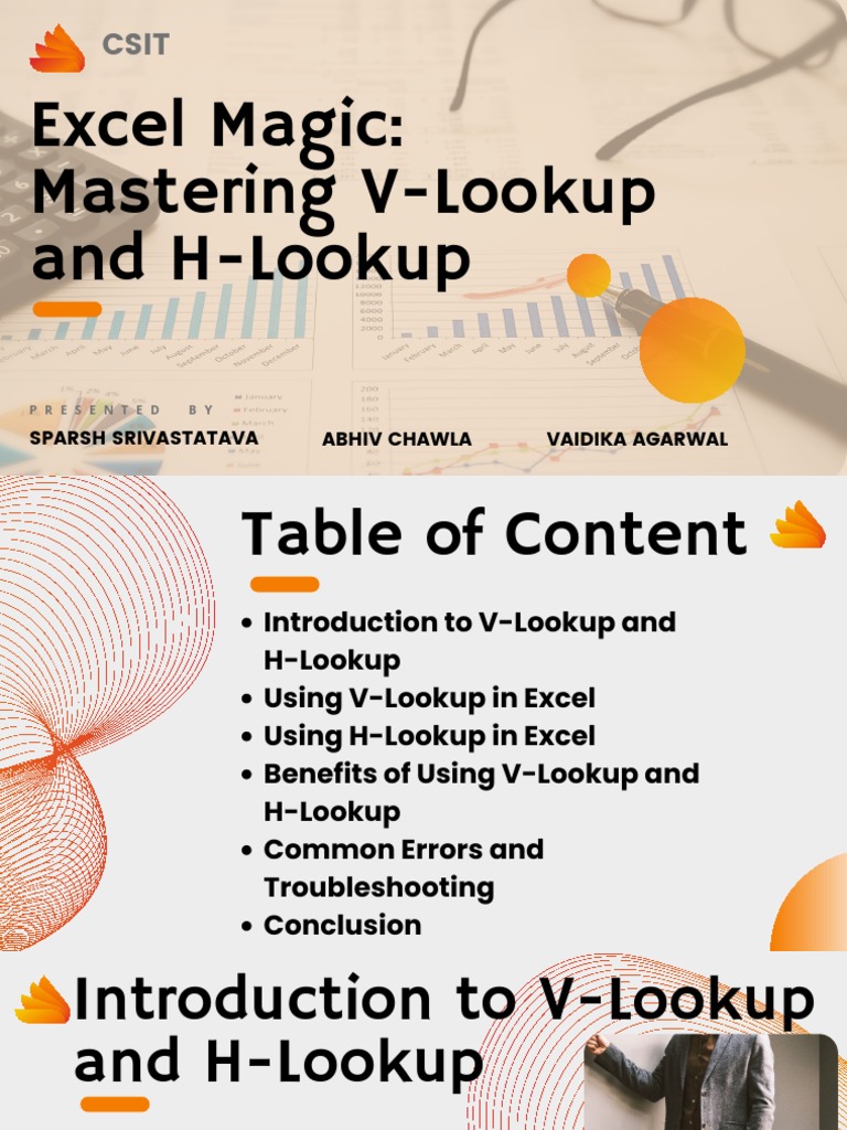 Excel Magic: Mastering V-Lookup and H-Lookup: Sparsh Srivastatava Abhiv Chawla Vaidika Agarwal ...