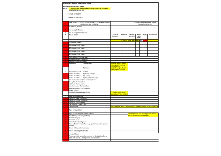 Monopole Design Sheet | PDF | Electricity | Electrical Engineering