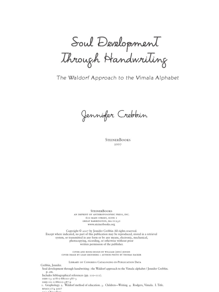 Soul Development Through Handwriting Sample | PDF | Letter Case ...
