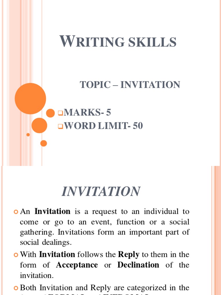 Invitation | Download Free PDF | Linguistics | Human Communication