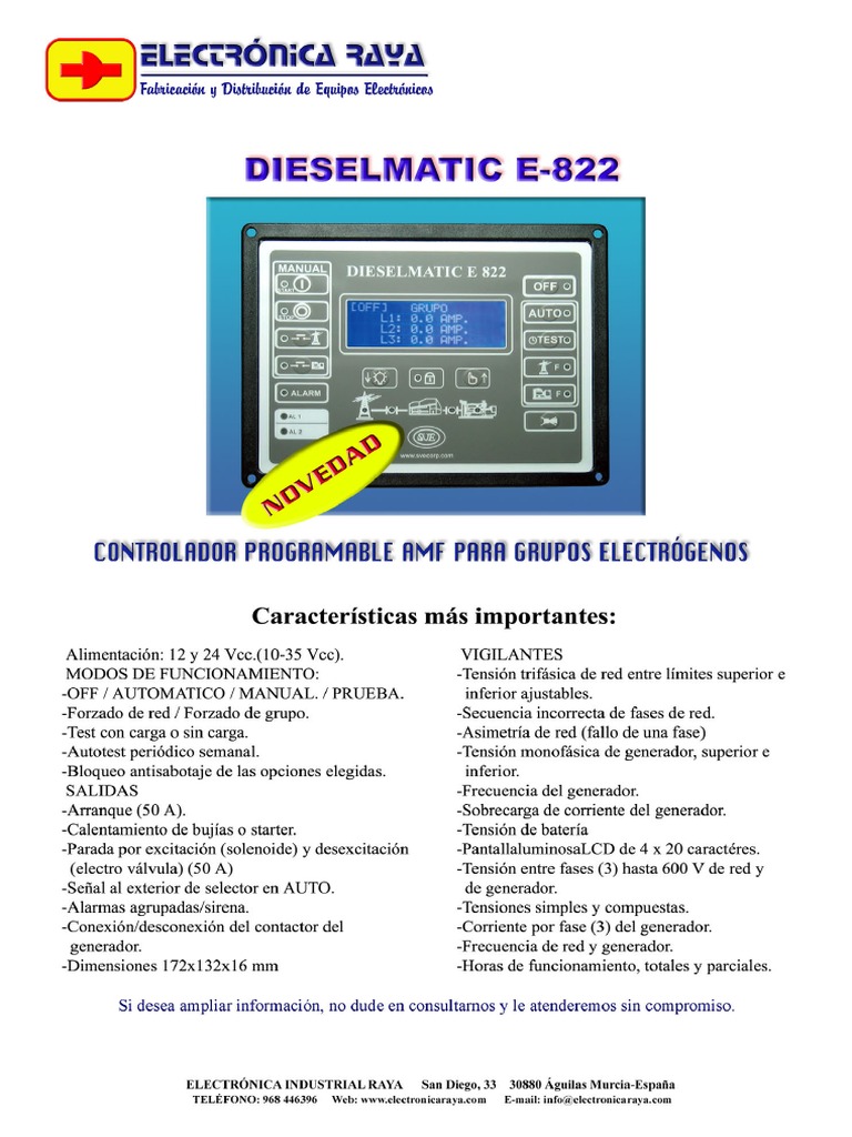 Automatismo E-822 0 | PDF