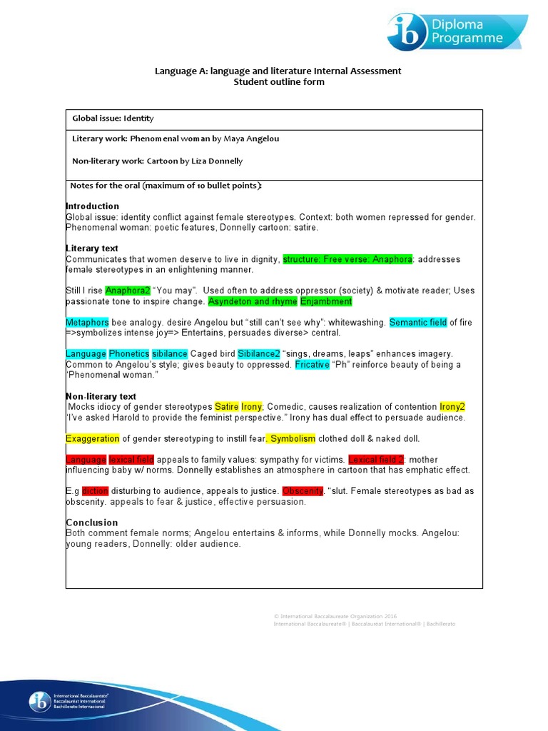 Practice IA IB English SL | PDF