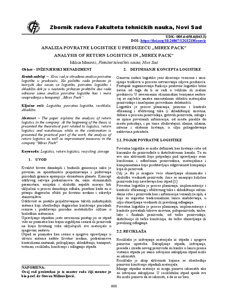 Zbornik Radova Fakulteta Tehničkih Nauka, Novi Sad | PDF