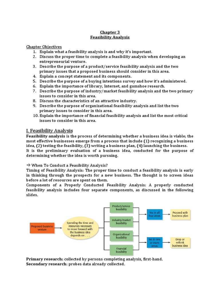 Chapter 3 COMM 320 | PDF | Feasibility Study | Startup Company