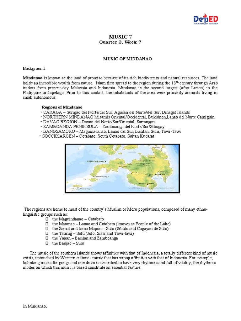 The Diverse Musical Traditions of Mindanao: Genres, Instruments and Cultural Significance | PDF ...