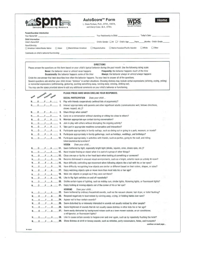 SPM Home Form | PDF