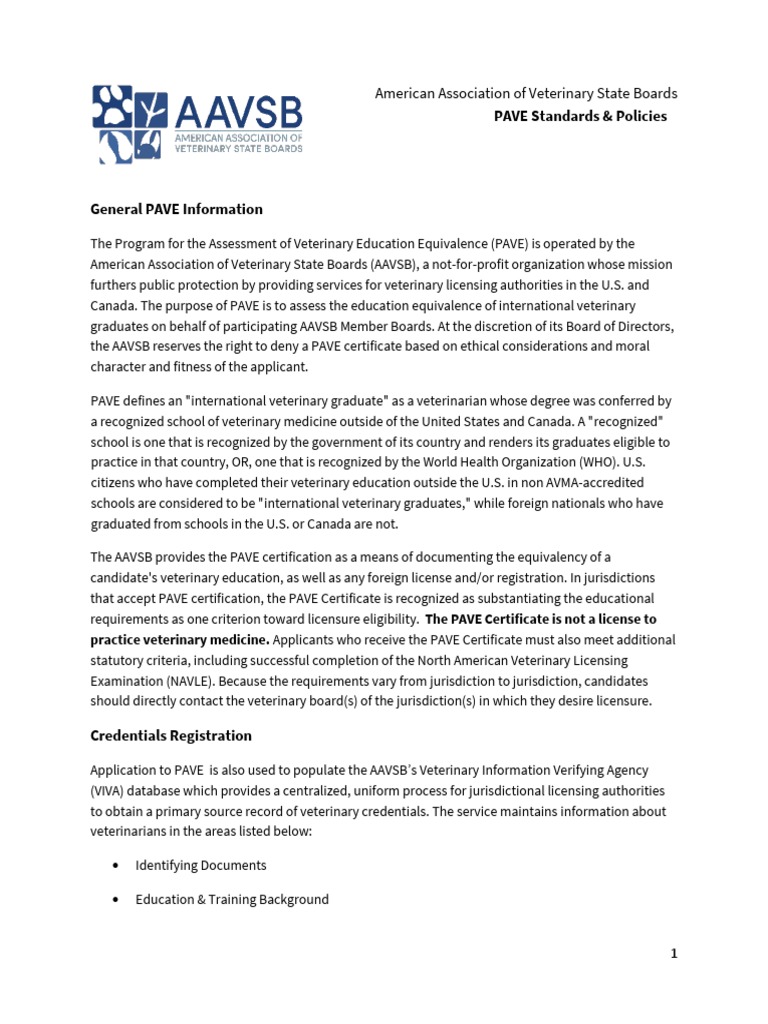 PAVE Program Eligibility and Requirements | PDF | Test Of English As A ...